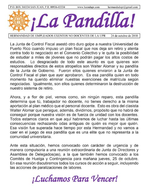 HEEND UPR – Luchamos para Vencer