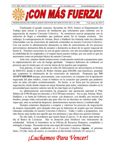 HEEND UPR – Luchamos para Vencer